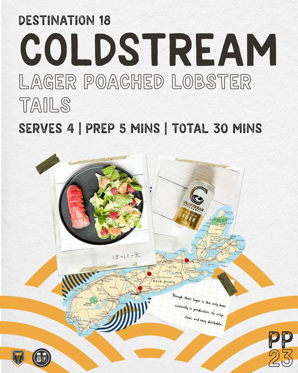 PINTS & PLATES: Coldstream Lager Poached Lobster Tails – The Seasoned Plate