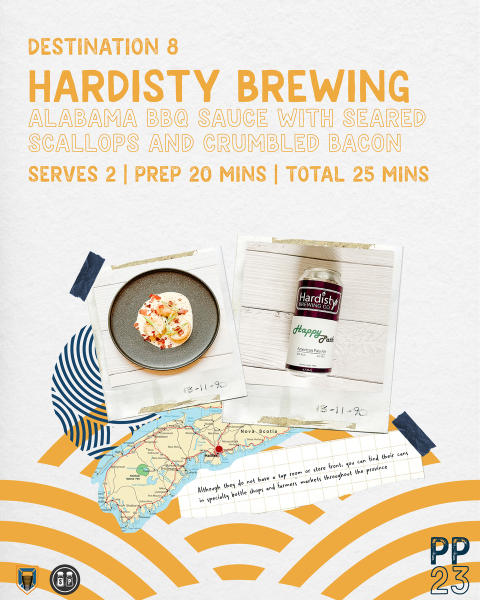PINTS & PLATES: Hardistry BBQ Sauce with Seared Scallops and Crumbled ...